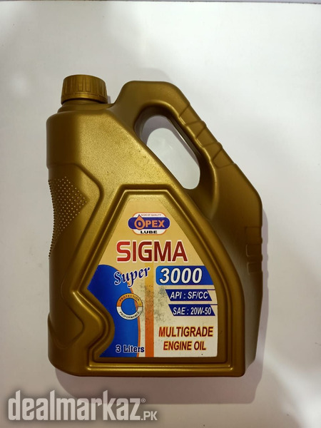 Opex Sigma Super Multigrade Engine Oil 20w-50 3ltr - 195146 - Spare ...